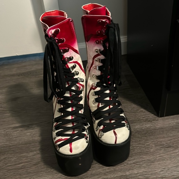 Shoes | Widow Halloween Platform Boots | Poshmark
